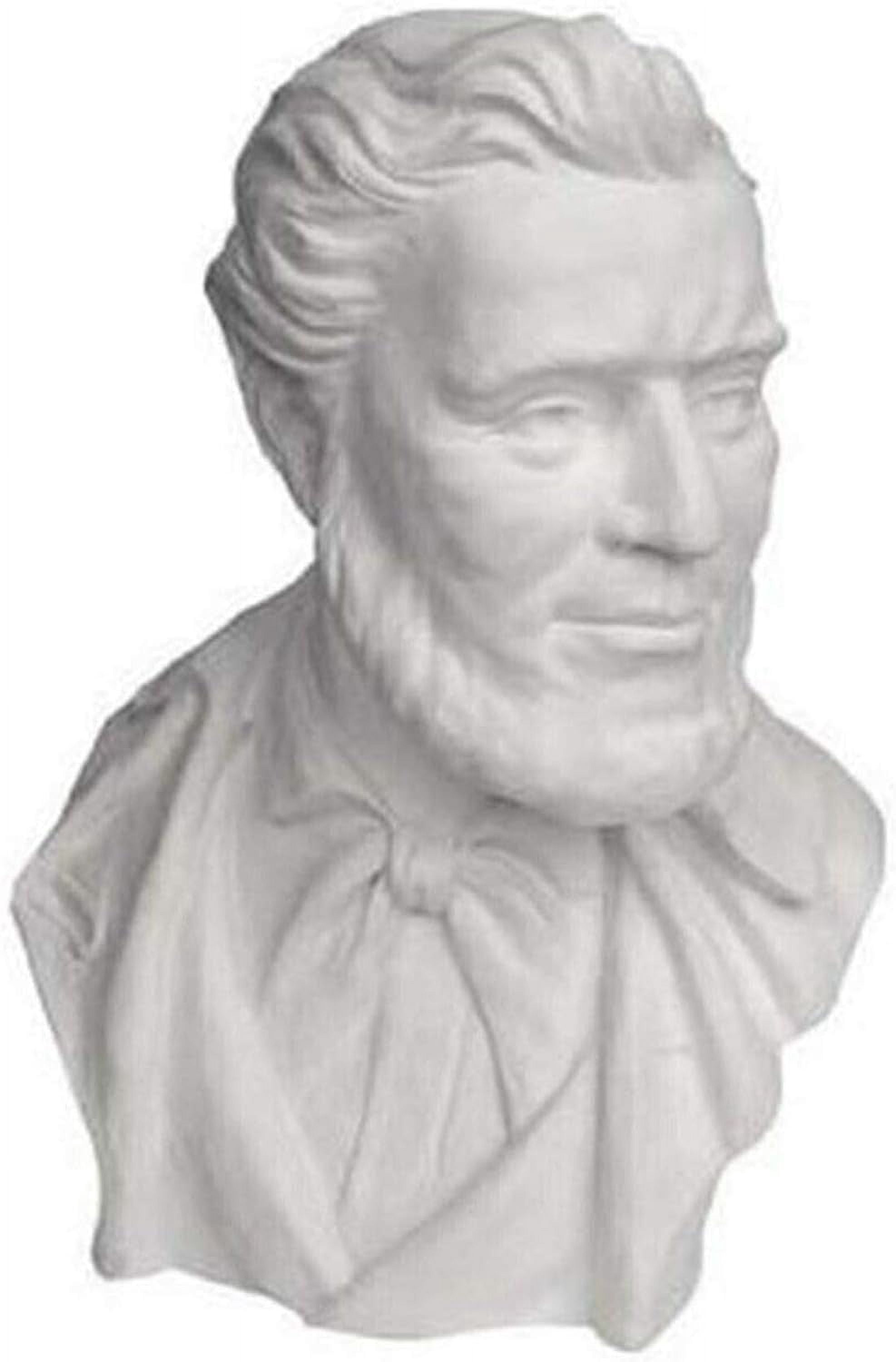 S28 Statue Brigham Young Bust White Cultured Marble 10" Mormon LDS CTR ...