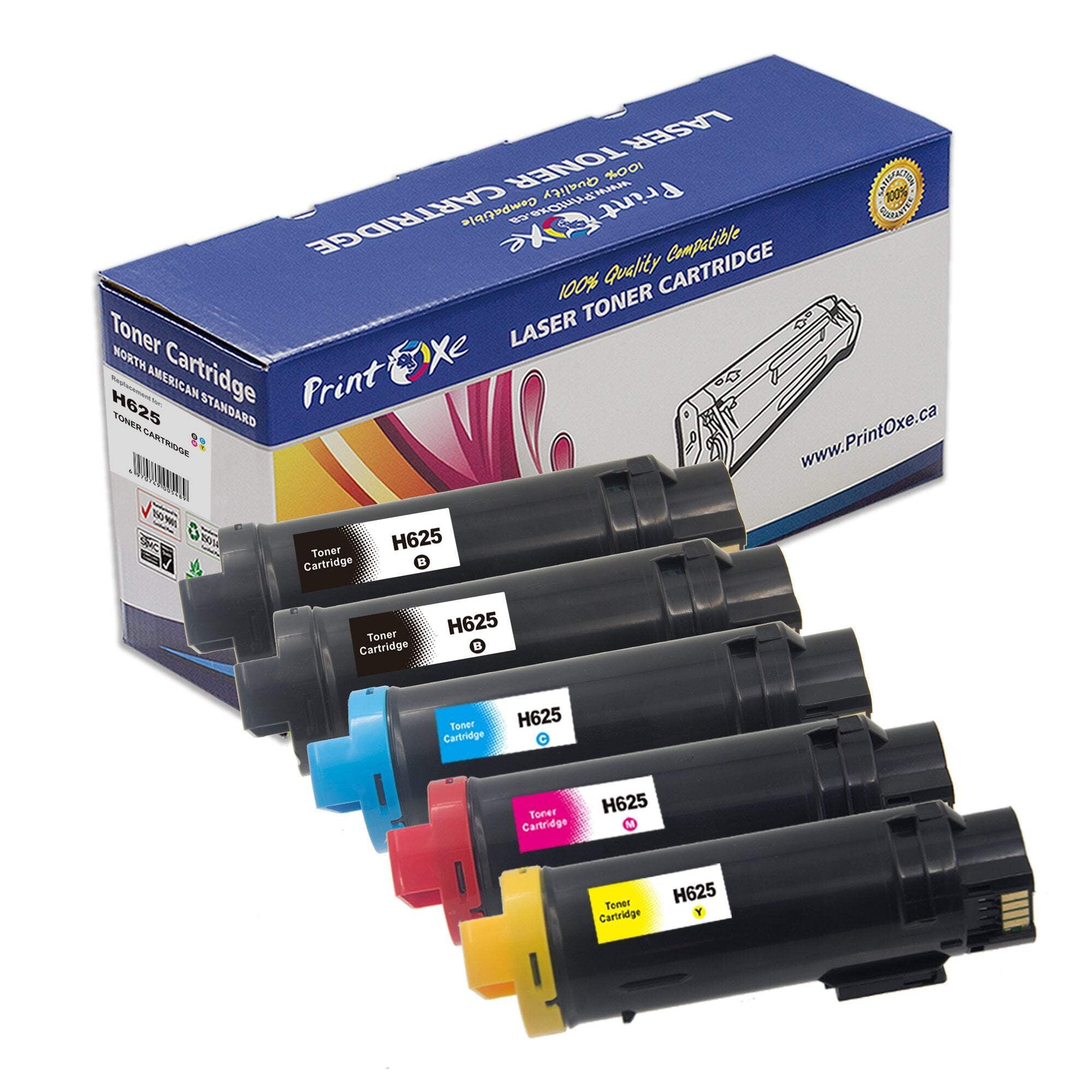 S2825 Compatible Set + Black ; 5 Toner Cartridges for Dell S2825cdn for ...