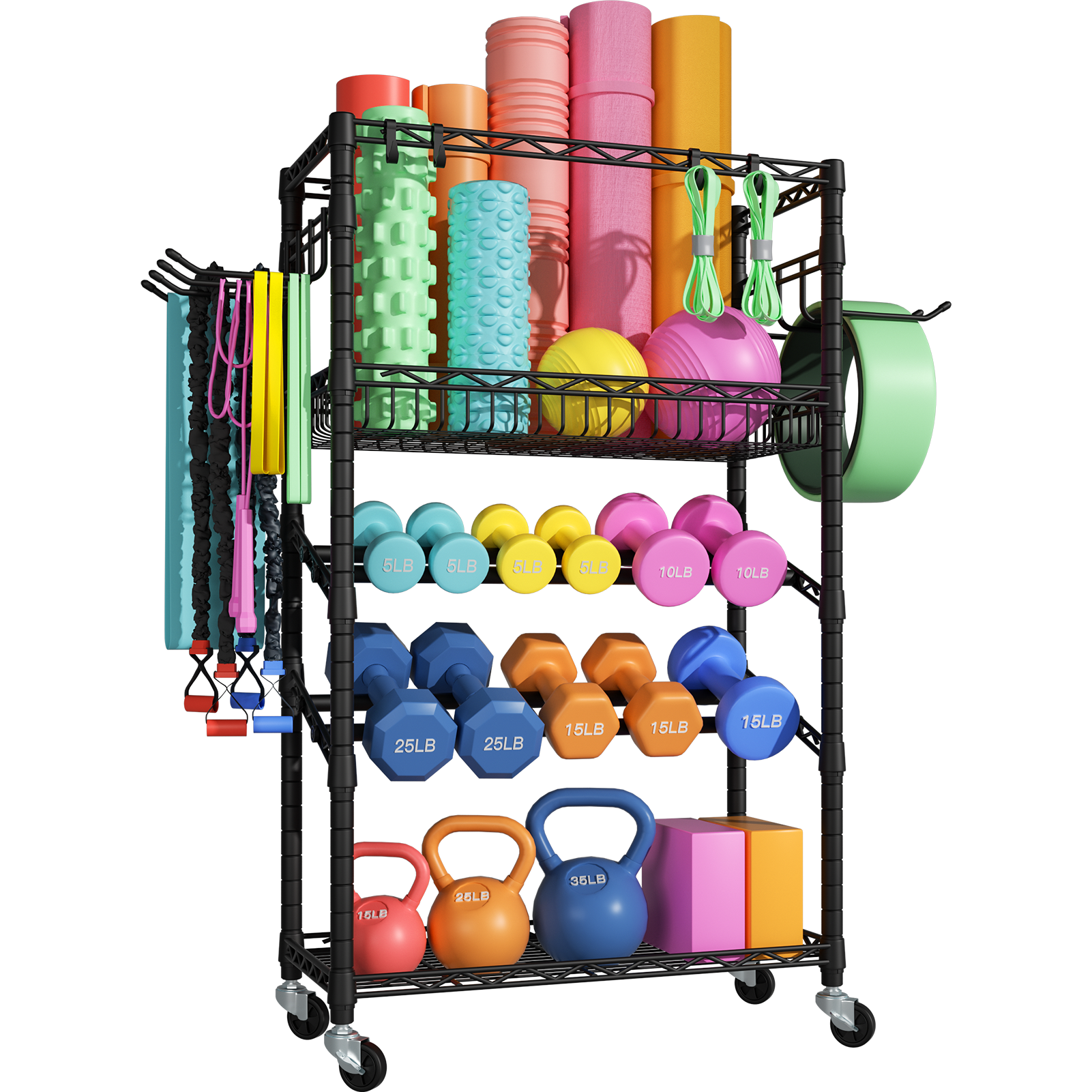 S3 Dumbbell Rack,Weight Rack for Home Gym&Dumbbells,Barbell ...