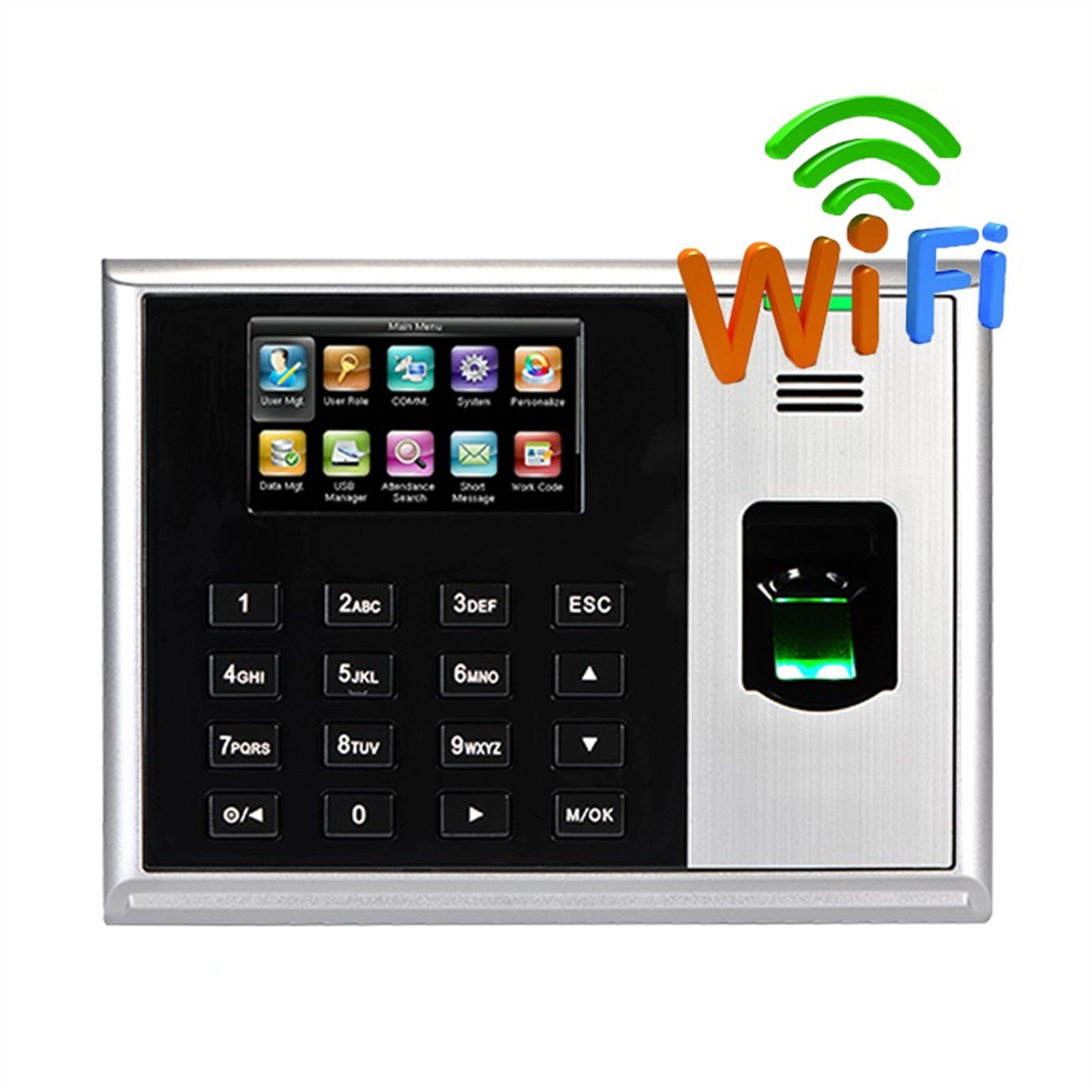 S30 Fingerprint TCPIP USB Password Office Time Clock Employee Recorder ...