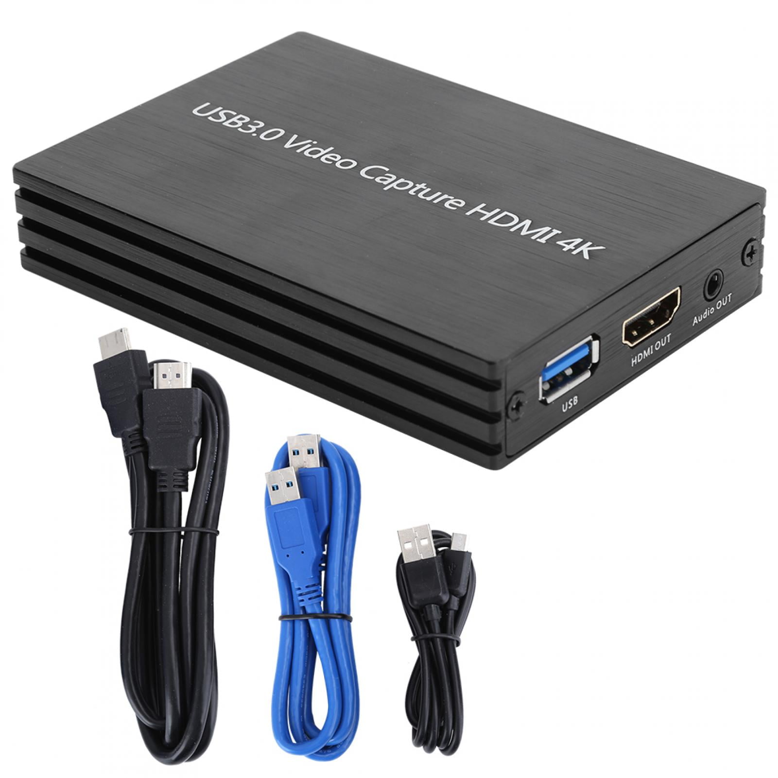 S300 4K HDMI Capture Card USB 3.0 Driver‑Free Game Live Microphone ...