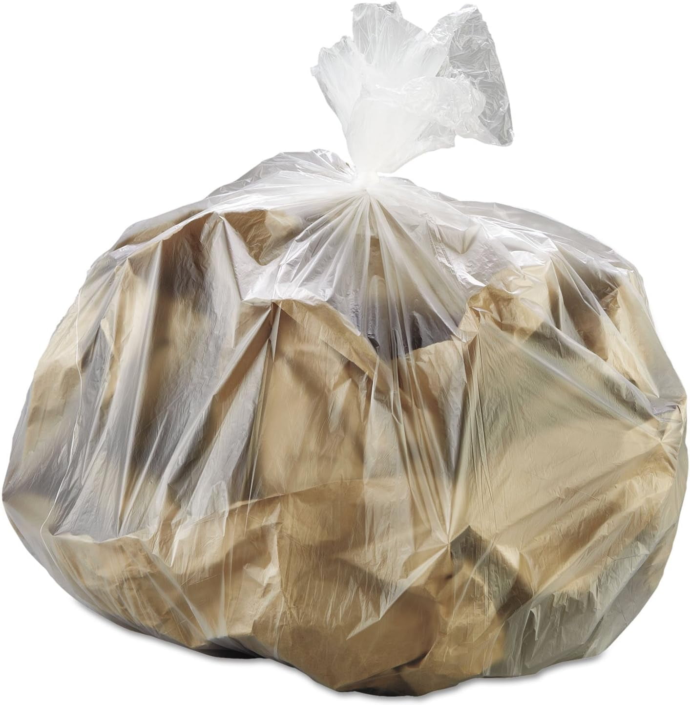 Group S303708N High-Density Can Liner 30 x 37 30-Gallon 8 Micron Clear ...