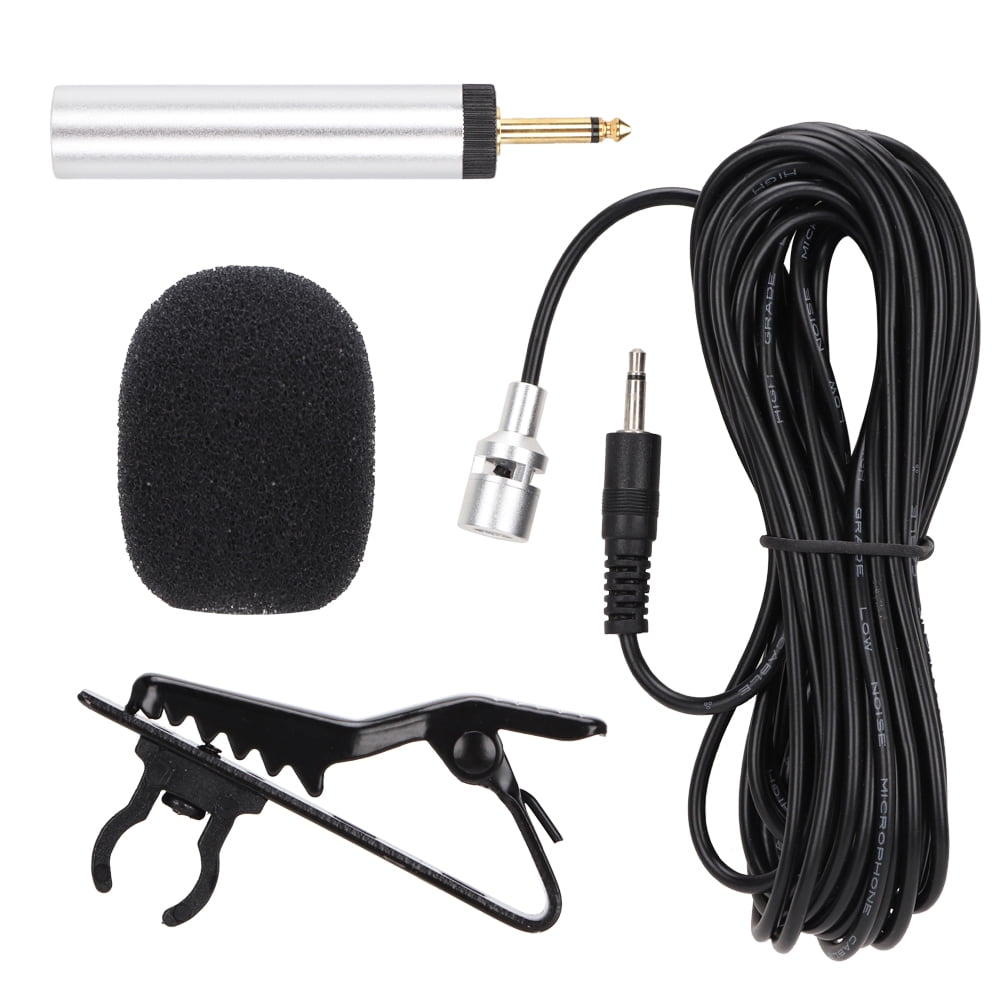 S318 Lapel Clip Mini Microphone Radio Wired Mic Standard 3.5mm ...