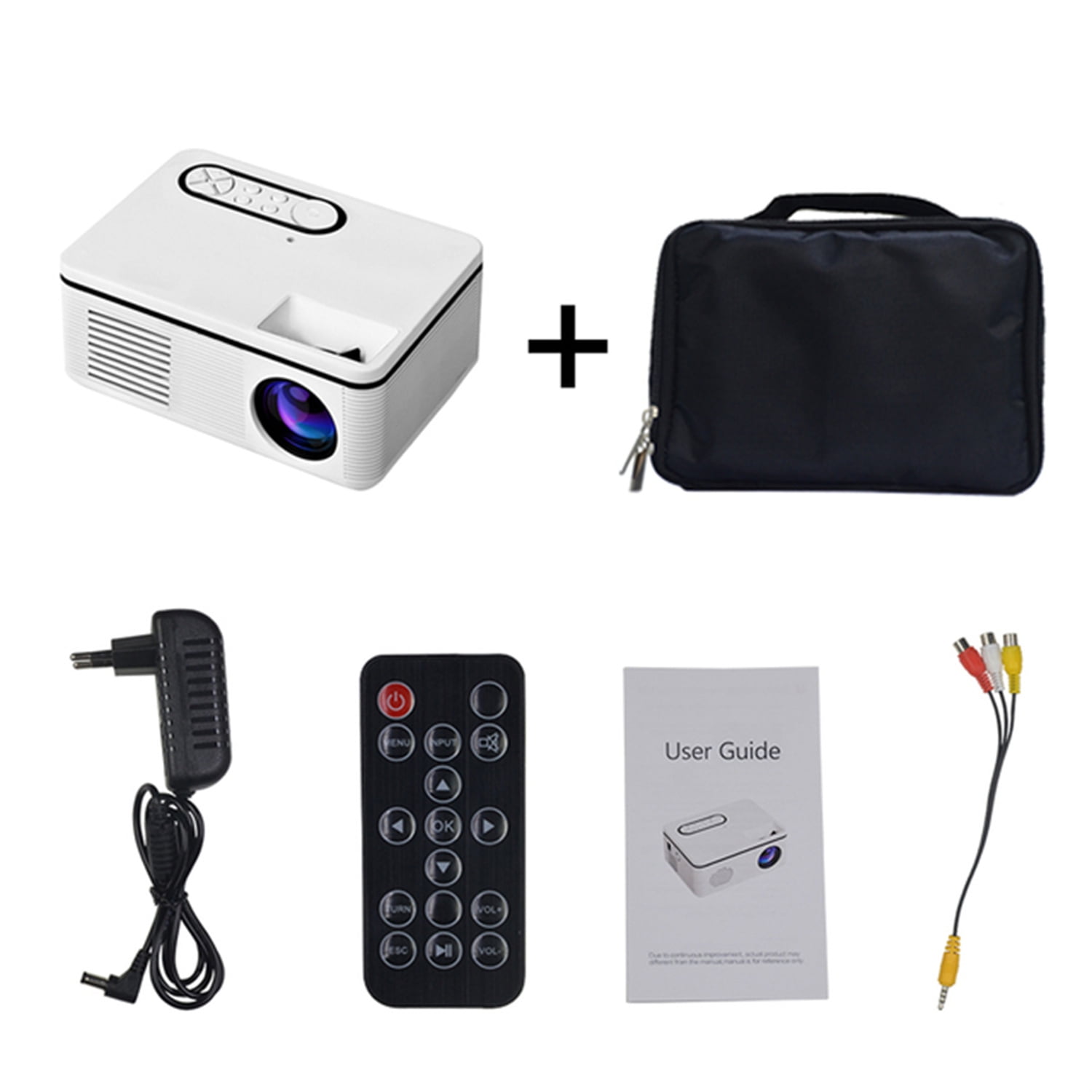 S361 Portable Mini LED Projector HDMI-Compatible Supports HD 1080P ...