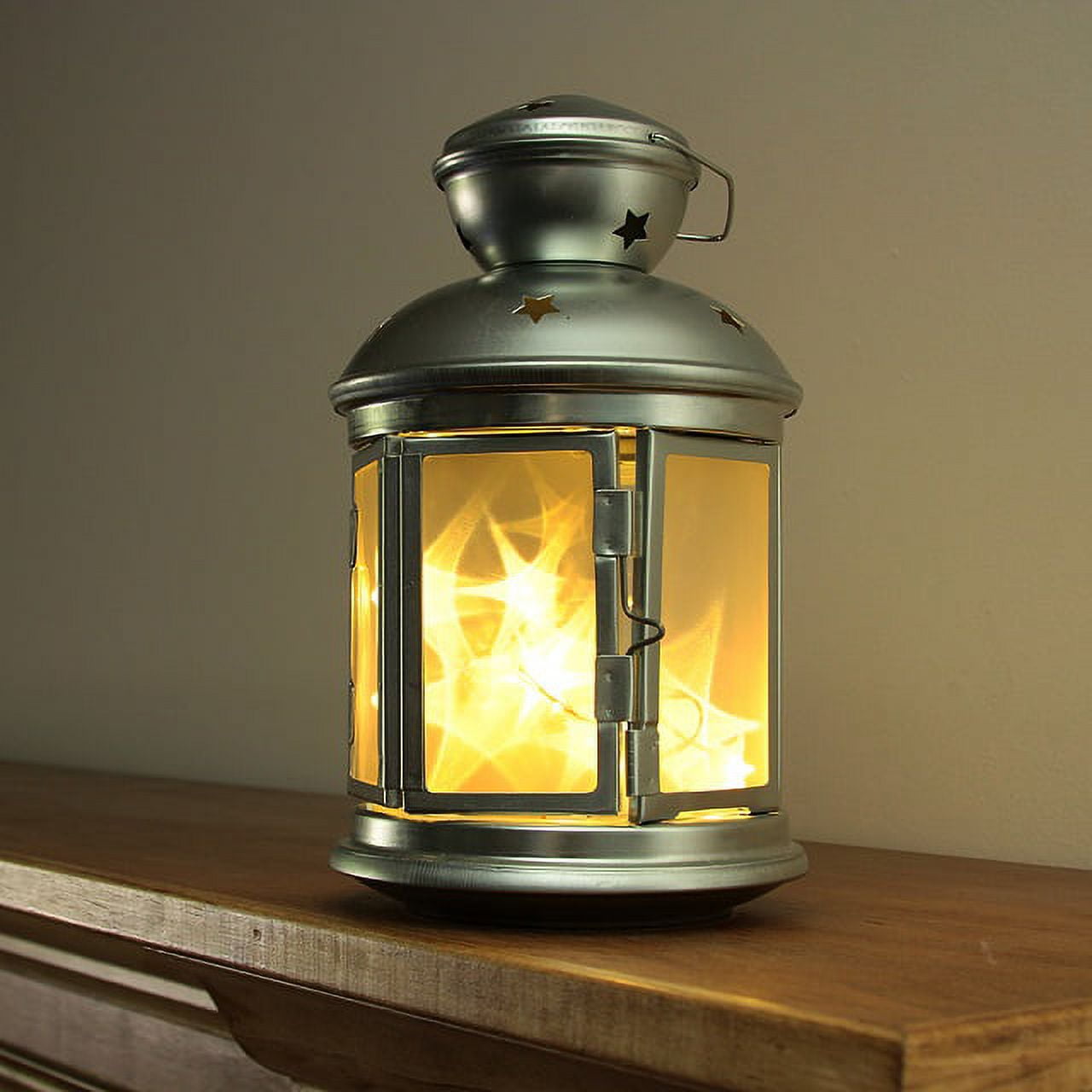 S4 Lights 8.25" LED Lighted Invisilite Holographic Star Hanging Silver ...