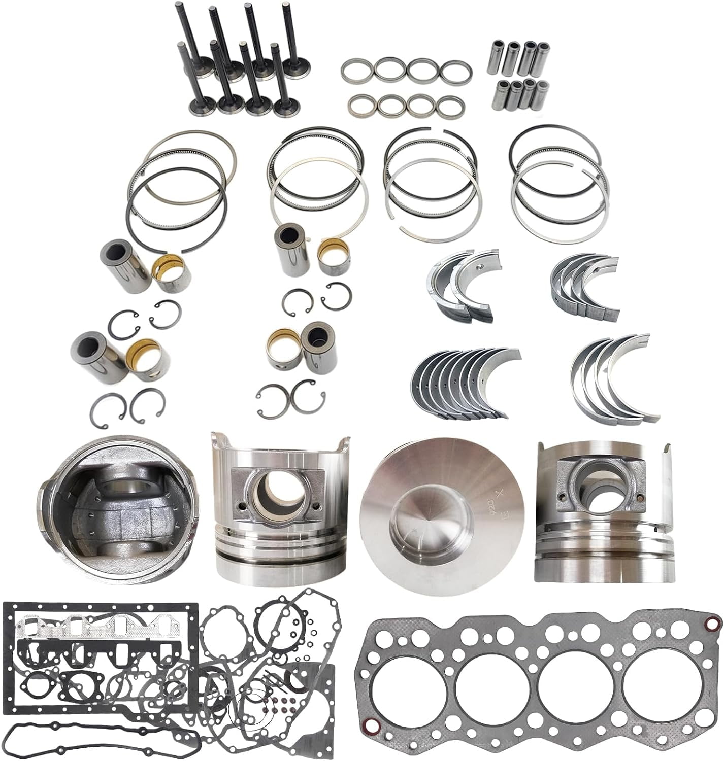 S4F Overhaul Rebuild Kit (No cylinder liner) For Mitsubishi S4F S4F2 ...