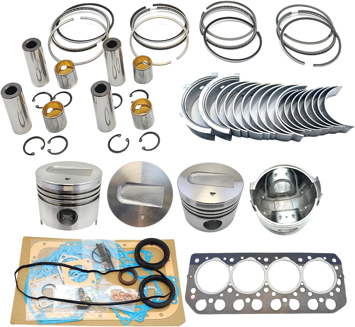 S4L Overhaul Rebuild Kit (No cylinder liner and valve) For Mitsubishi ...