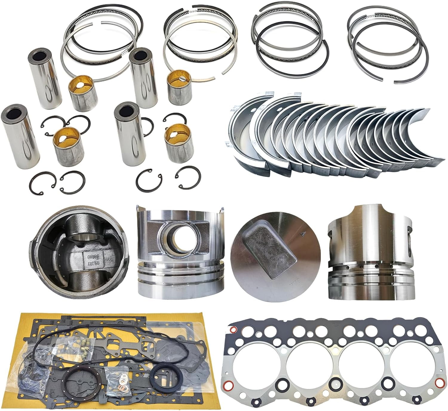 S4S Overhaul Rebuild Kit (No cylinder liner and valve) For Mitsubishi ...