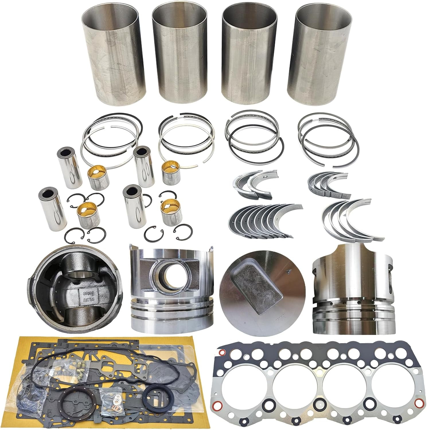 S4S Overhaul Rebuild Kit (No valve set) For Mitsubishi S4S S4SD S4S-IDI ...