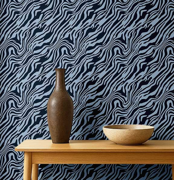 S4Sassy Animal Stripe Pattern Wallpaper - Jungle Removable Wall ...