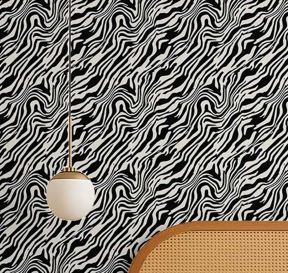 S4Sassy Animal Stripe Pattern Wallpaper - Jungle Removable Wall ...