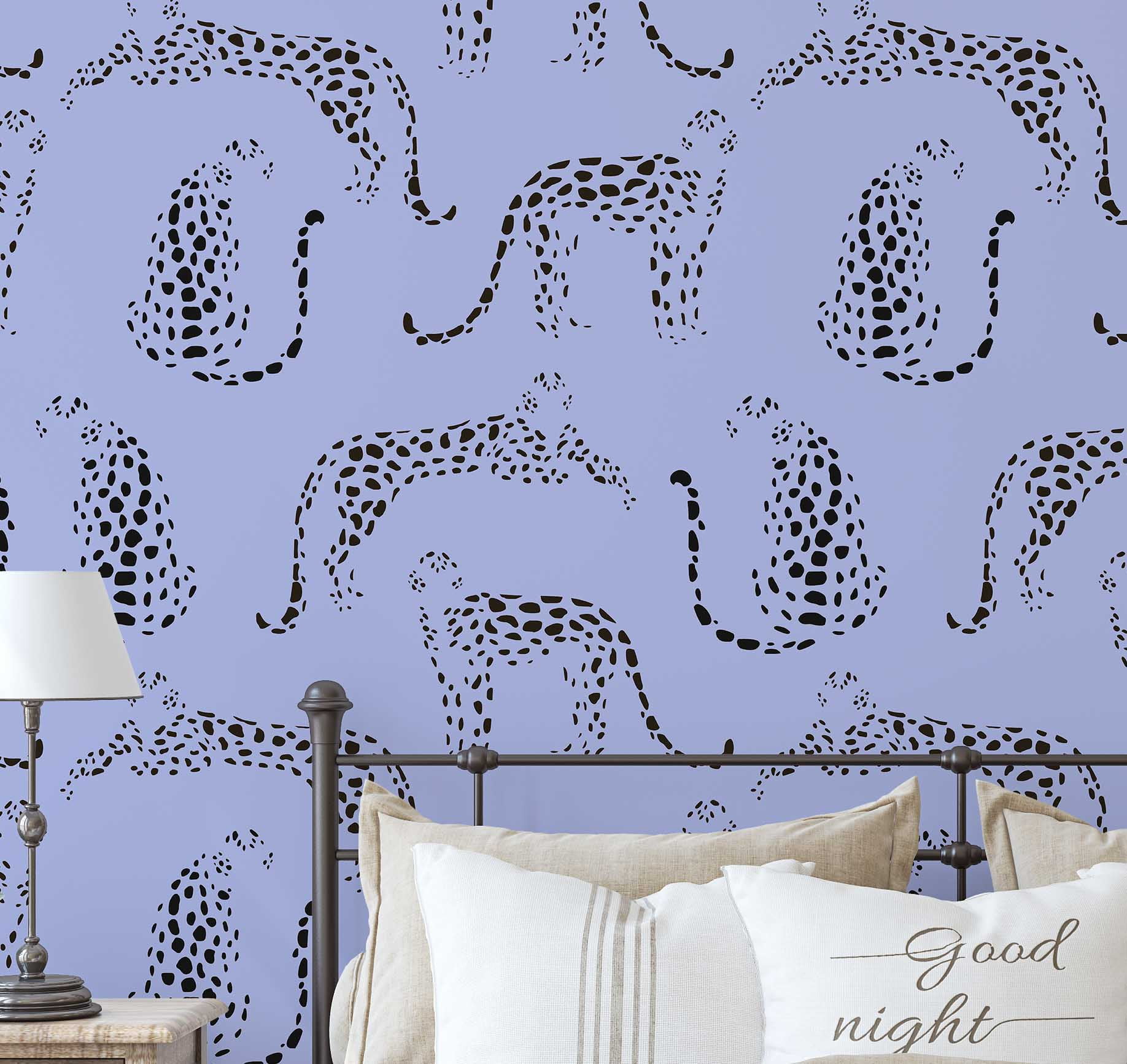 S4Sassy Leopard Wallpaper- Jungle Removable Wall Covering, 25" X 60 ...