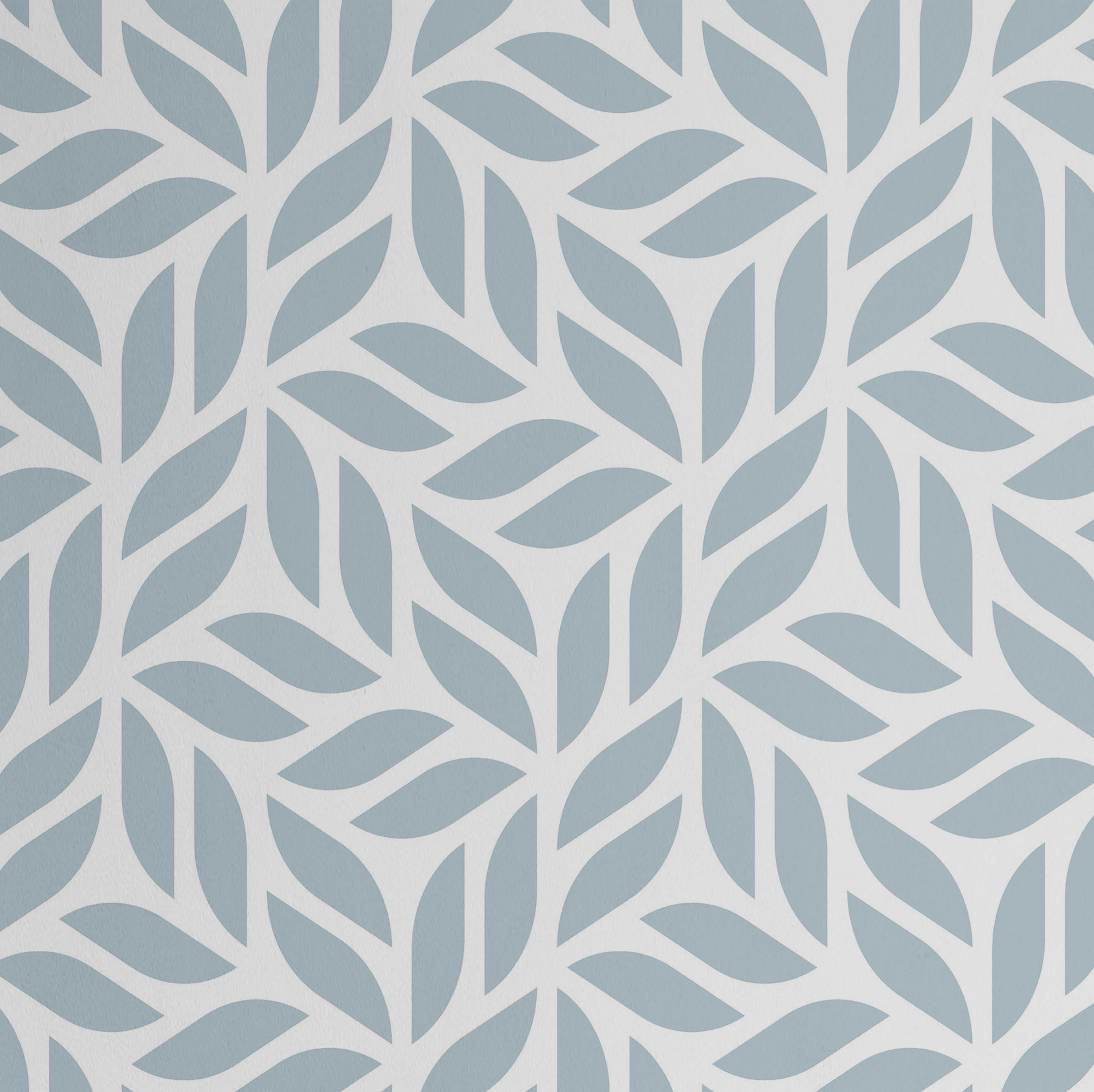 S4Sassy Modern Leaf Grid Print Wallpaper - Blue Wall Covering, 25" X ...