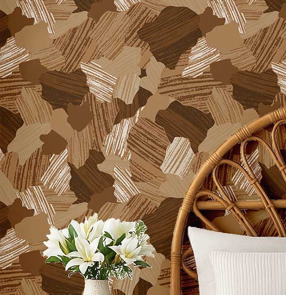 S4Sassy Peel & Stick Textured Vinyl Wallpaper, Urban Chic Abstract ...