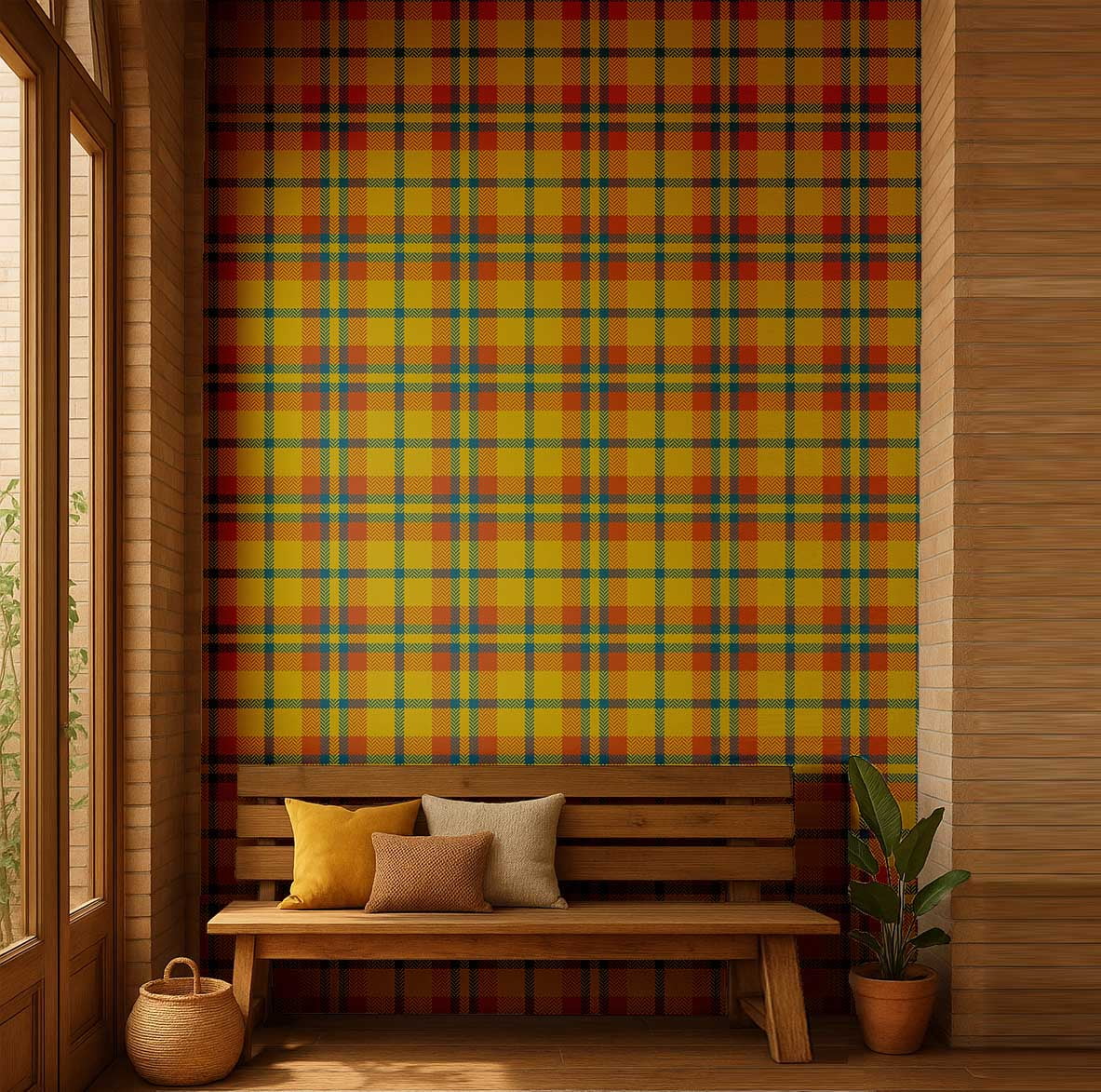 S4Sassy Peel & Stick Textured Vinyl Wallpaper, Urban Chic Colorful ...