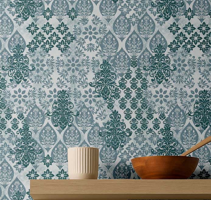 S4Sassy Peel & Stick Vinyl Wallpaper, Mosaic Tile Wallpaper Contact ...