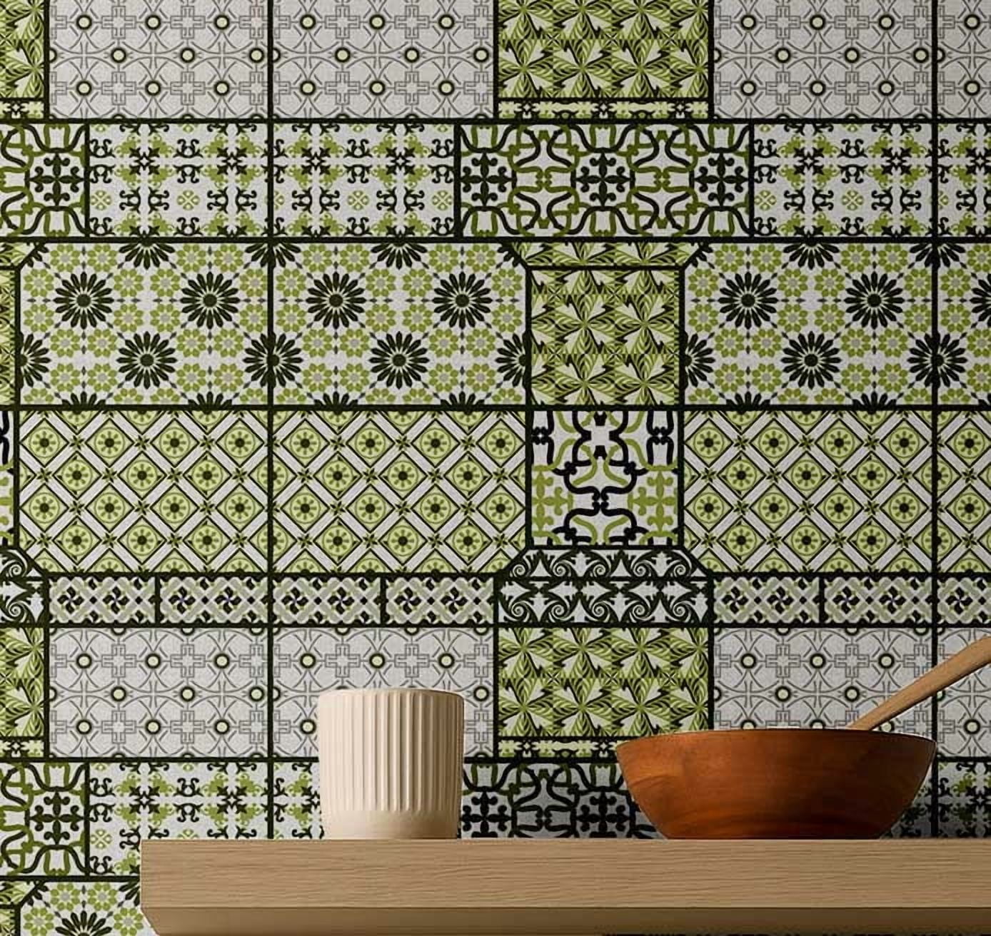 S4Sassy Peel & Stick Vinyl Wallpaper, Tile Squares Wallpaper Contact ...