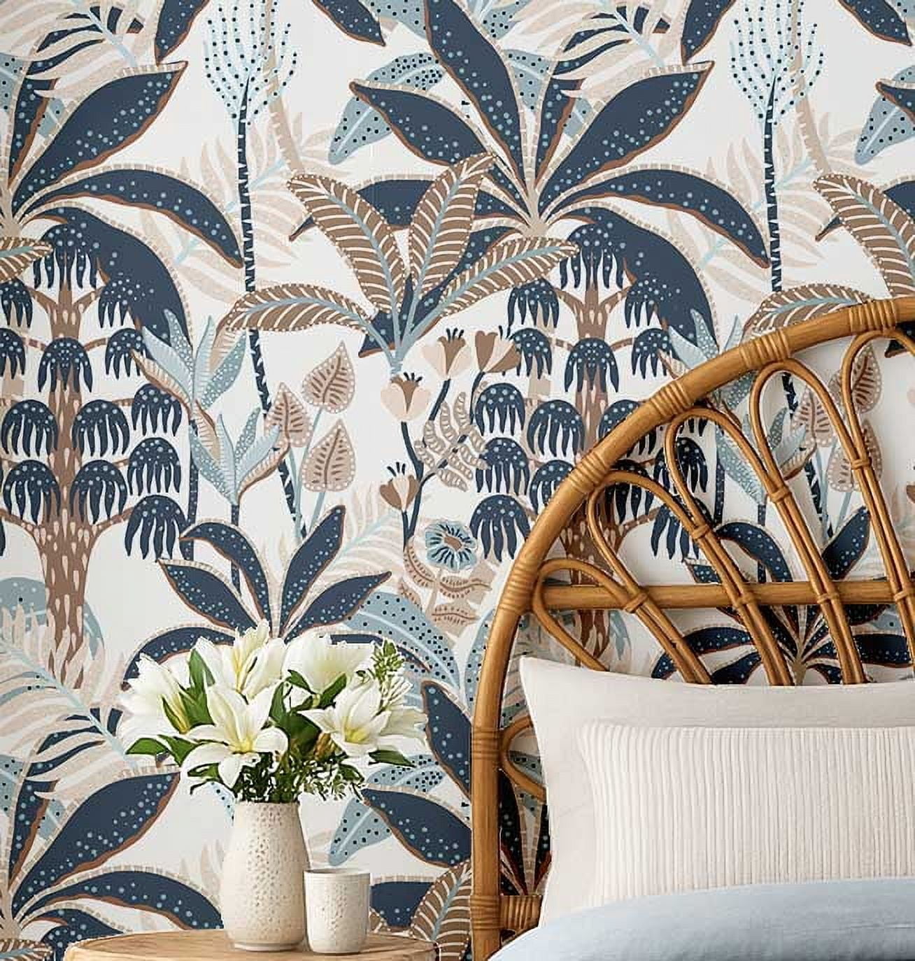 S4Sassy Peel and Stick Walls Covering, Tropical Banana Tree Print ...