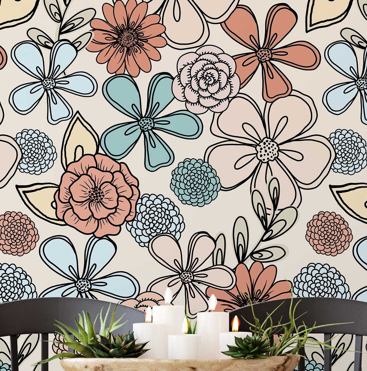 S4Sassy Removable Nature-Inspired Waterproof Wall Wrap, Finish ...