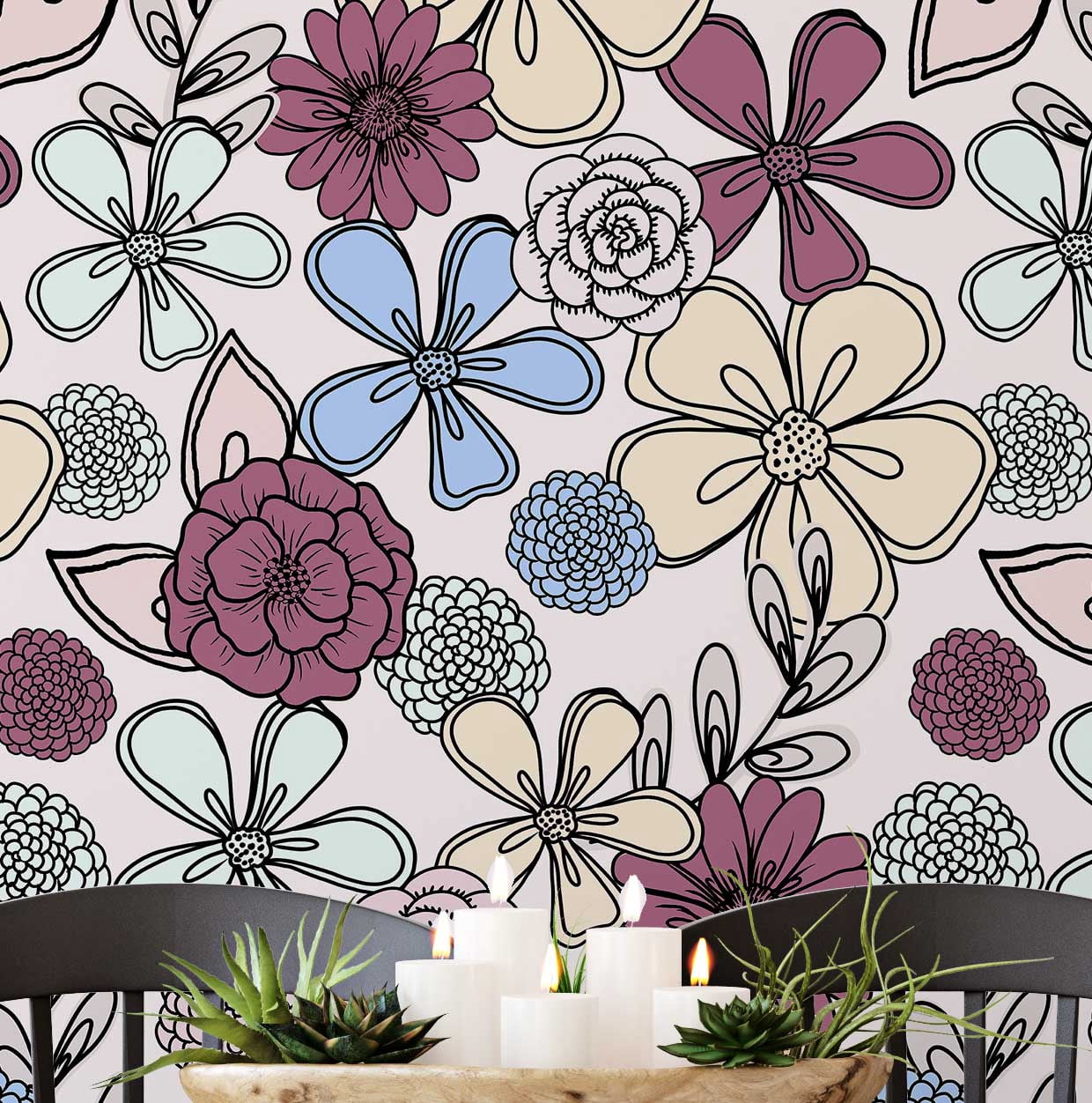 S4Sassy Removable Nature-Inspired Waterproof Wall Wrap, Textured Finish ...