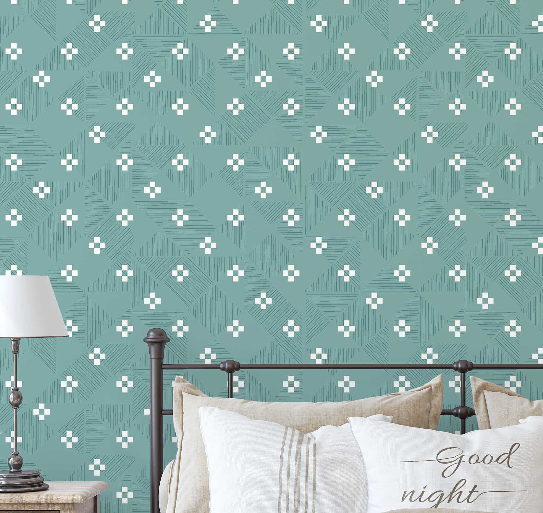 S4Sassy Self Adhesive Wallpaper, Floral Print Wallpaper, Green ...