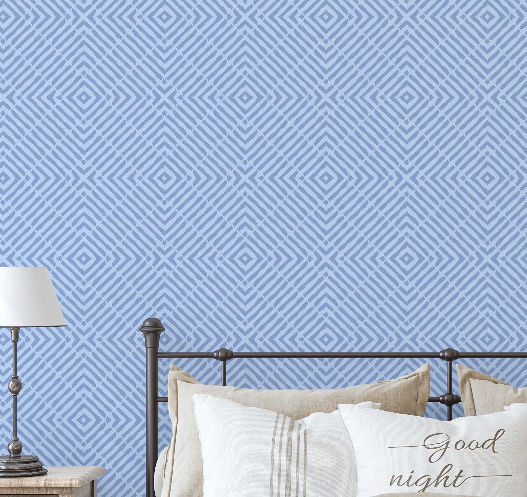 S4Sassy Self Adhesive Wallpaper, Geometric Diamond Print Wallpaper ...