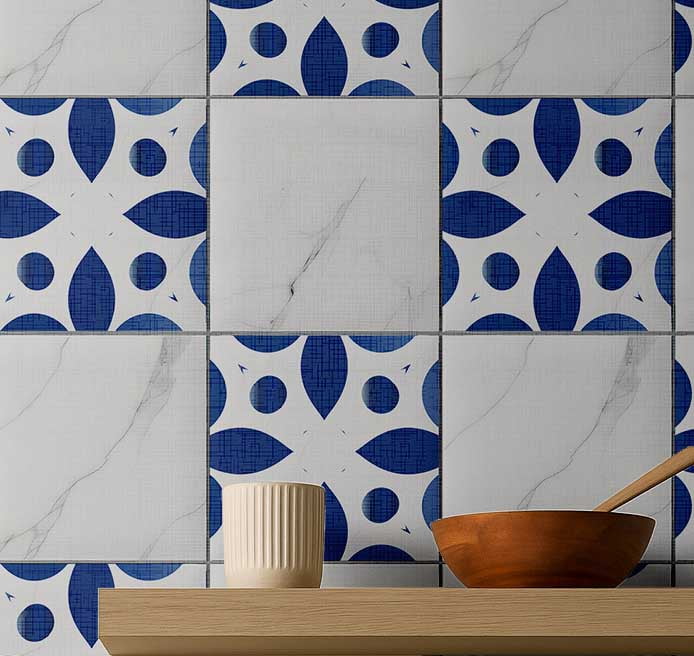 S4Sassy Self Adhesive Wallpaper, Mosaic Tile Wallpaper, White Removable ...