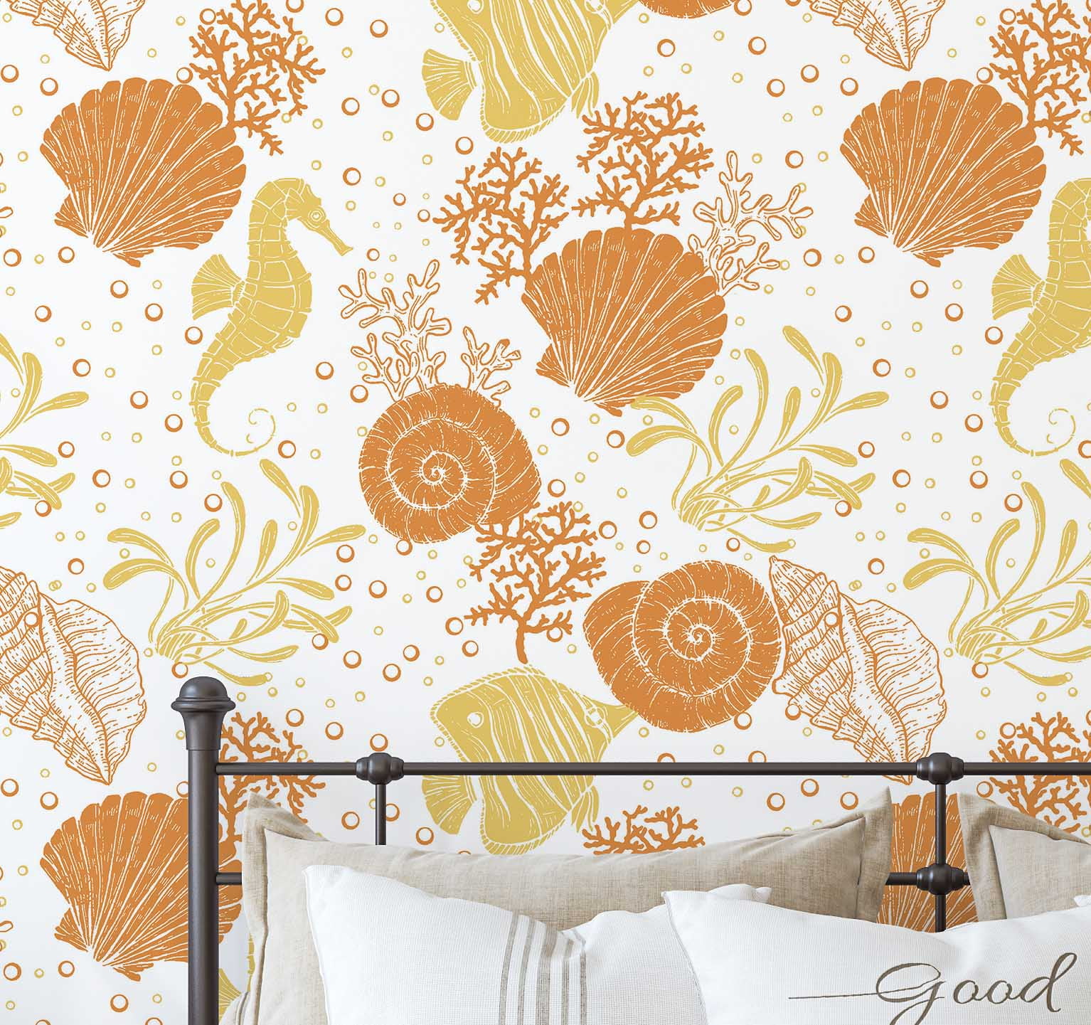 S4Sassy Self-Stick Decorative Wallpaper For Kids Room, Underwater ...