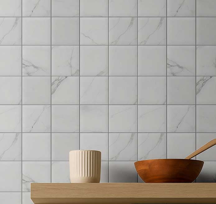 S4Sassy Vintage Style Waterproof Wall Wrap, Plain Finish Mosaic Tile ...