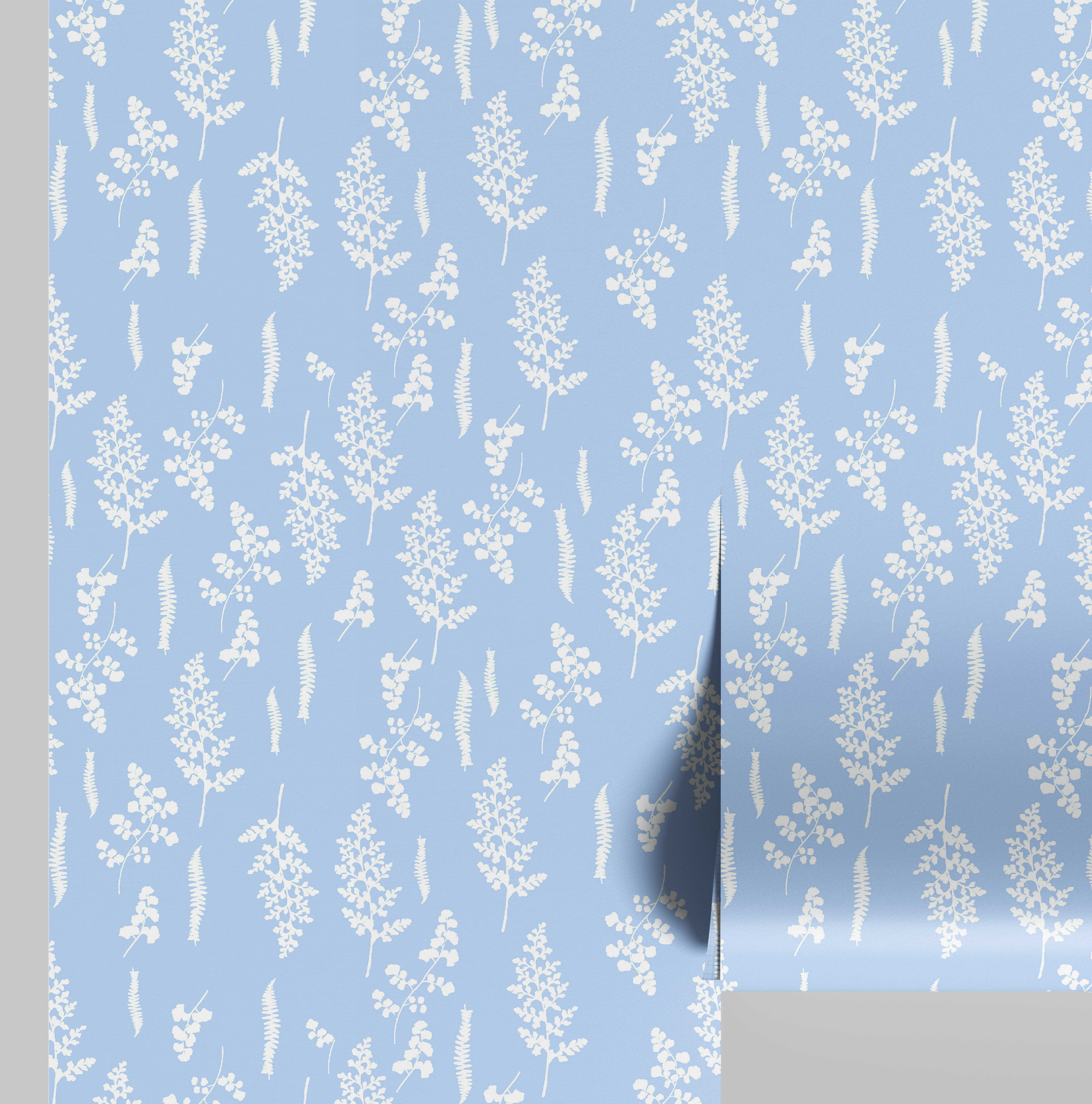 S4sassy Removable Contemporary Blue Wall Decor, Abstract Bloom Print ...