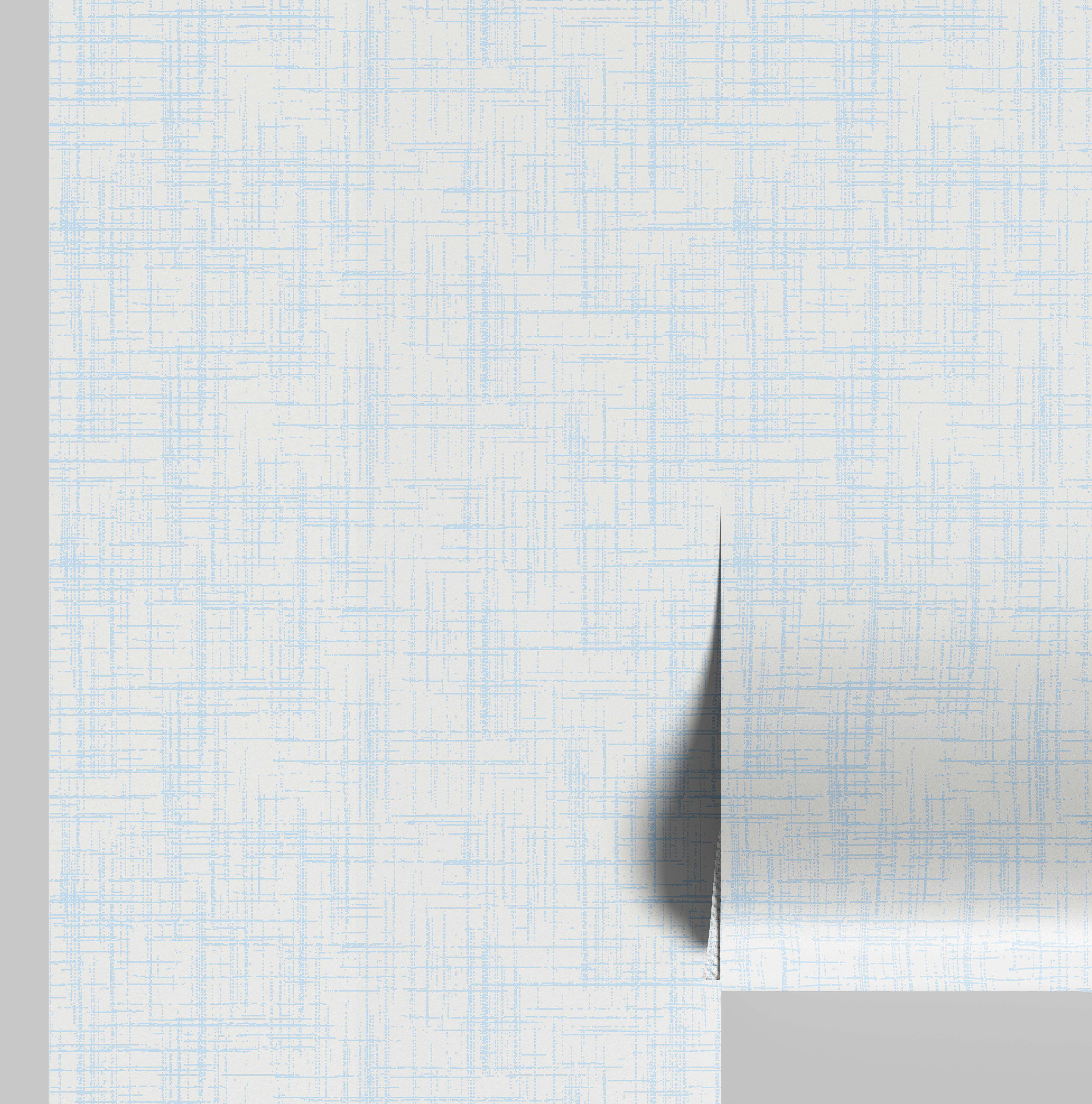 S4sassy Removable Contemporary Blue Wall Decor, Abstract Crosshatch ...