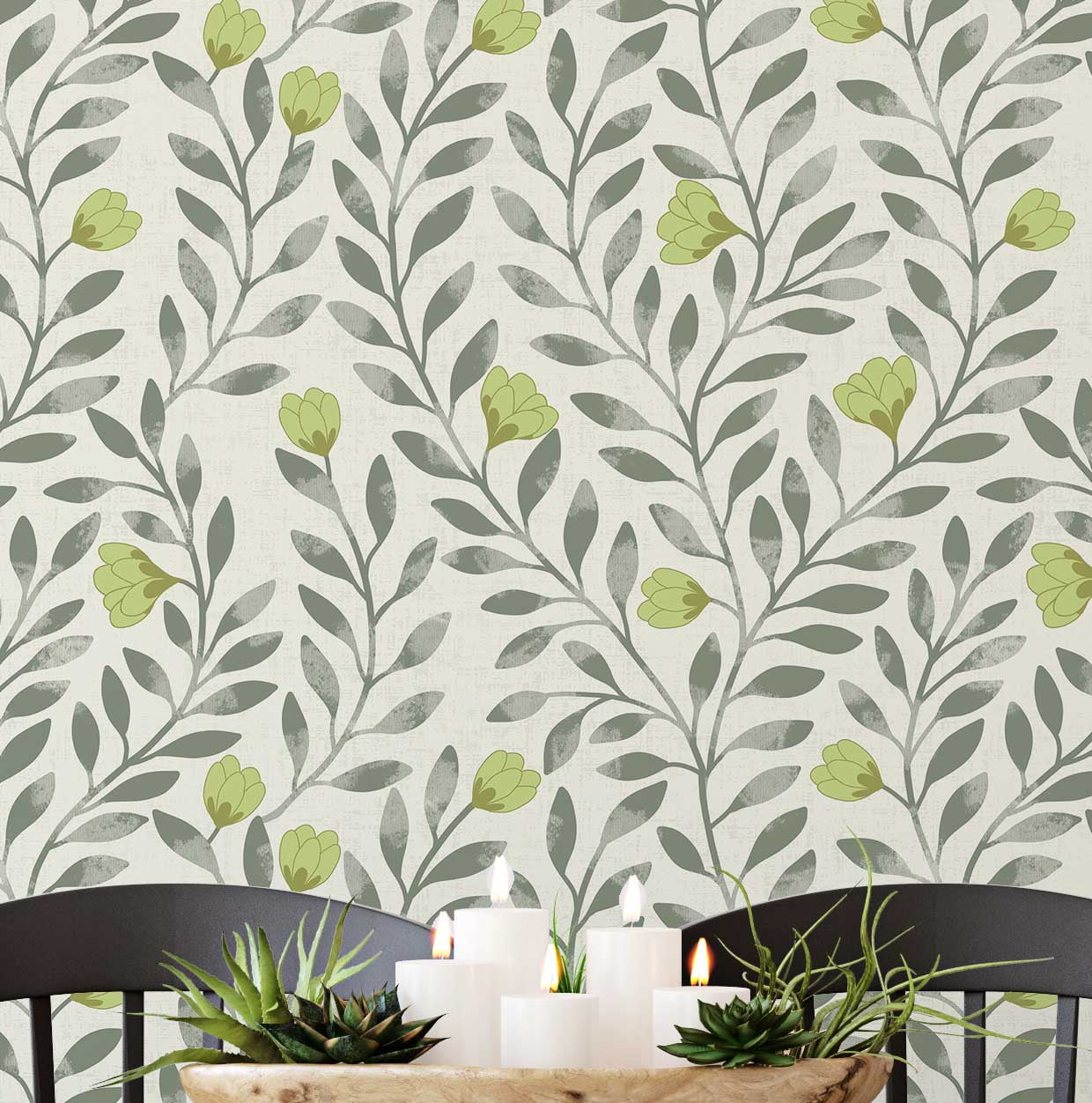 S4sassy Removable Nature-inspired Waterproof Wall Wrap, Textured Finish ...