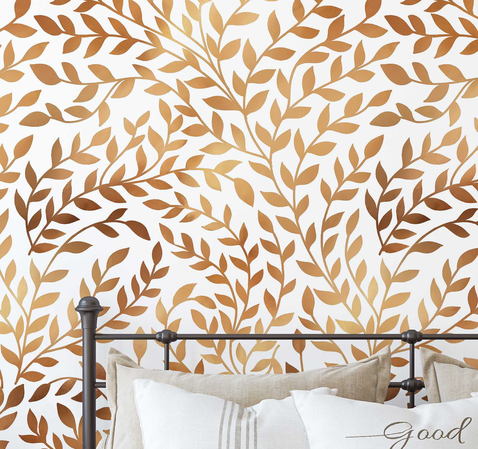 S4sassy Removable Nature-inspired Waterproof Wall Wrap, Wallcover, Red ...