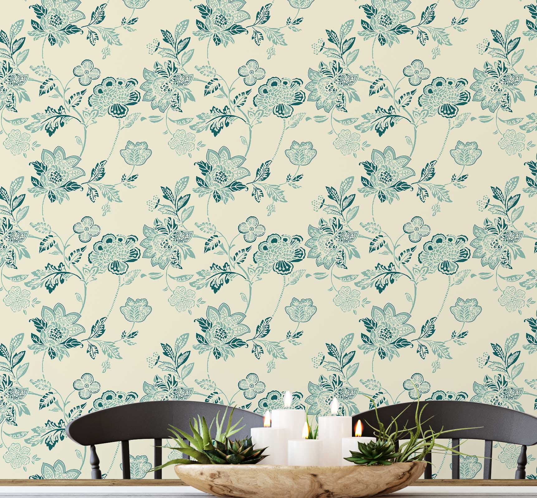 S4sassy Removable Nature-inspired Waterproof Wall Wrap, Wallcover, Rose ...
