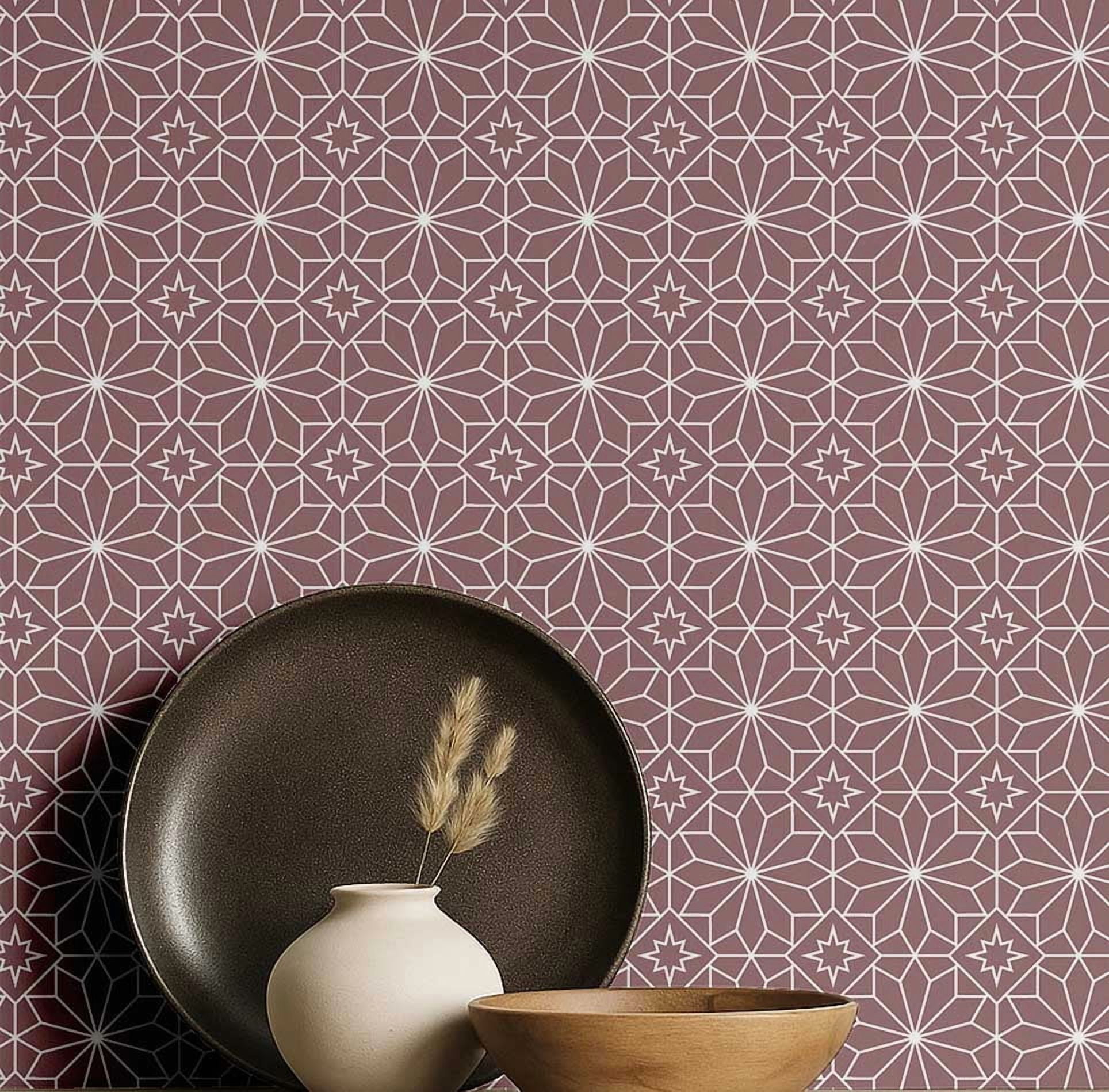 S4sassy Removable Vintage Style Waterproof Wall Wrap, Finish Mosaic ...