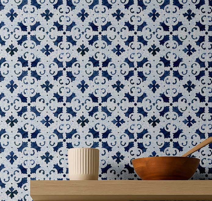 S4sassy Removable Vintage Style Waterproof Wall Wrap, Finish Mosaic ...
