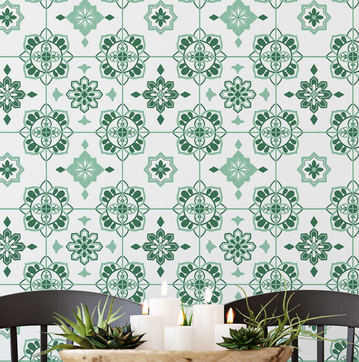 S4sassy Removable Vintage Style Waterproof Wall Wrap, Mosaic Tile ...