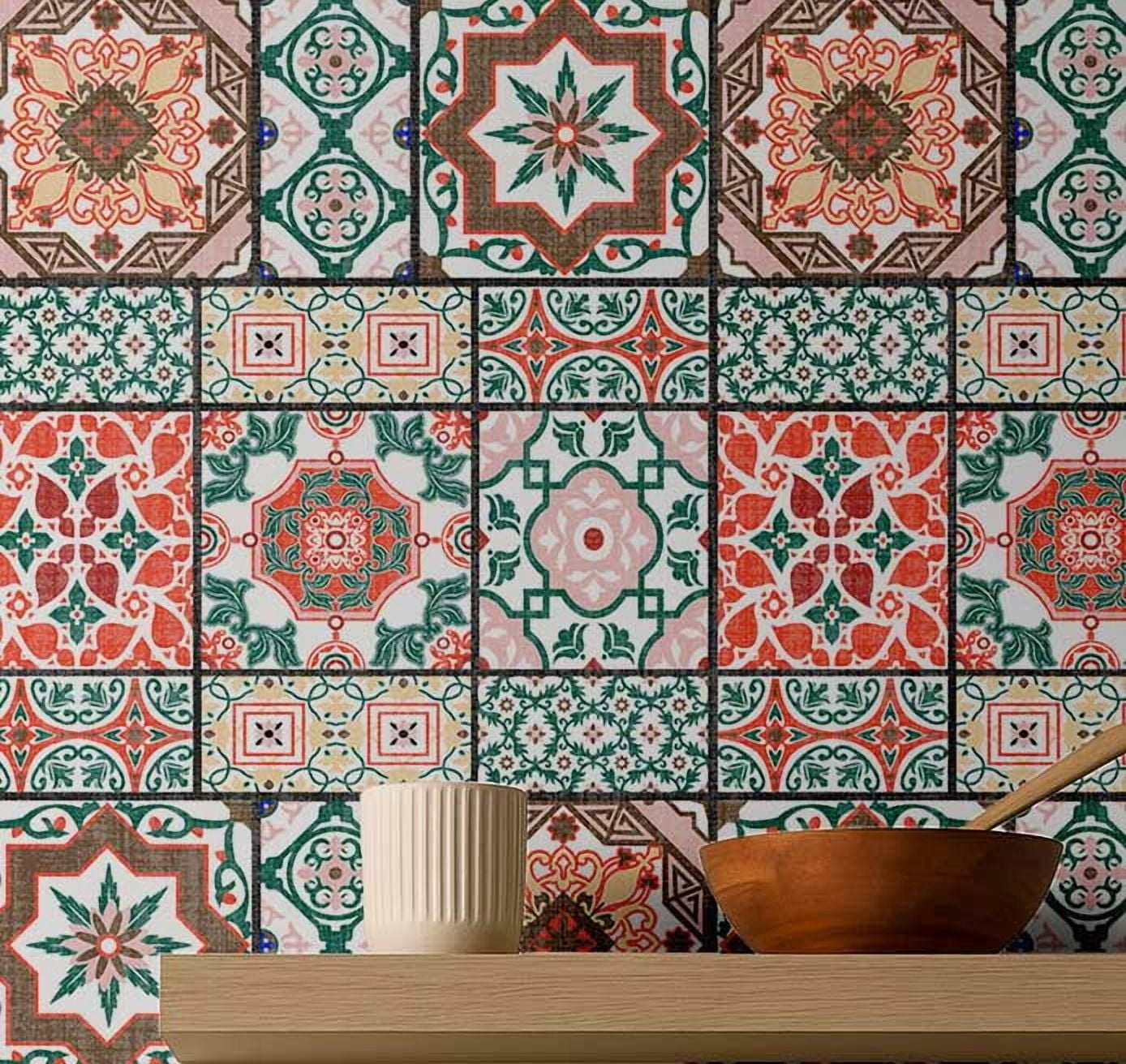 S4sassy Self Adhesive Wallpaper, Mosaic Tile Wallpaper, Multi Removable ...