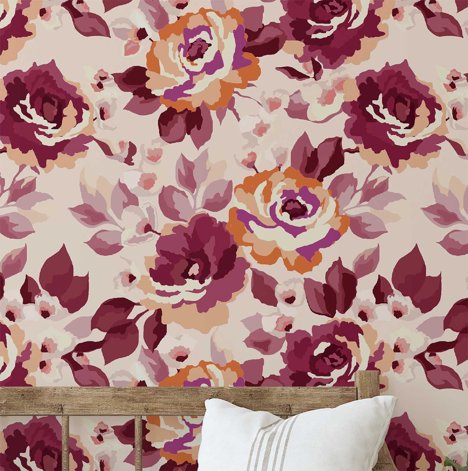 S4sassy Self-Stick Decorative Wallpaper, Bold Tribal Motif Wall Paper ...