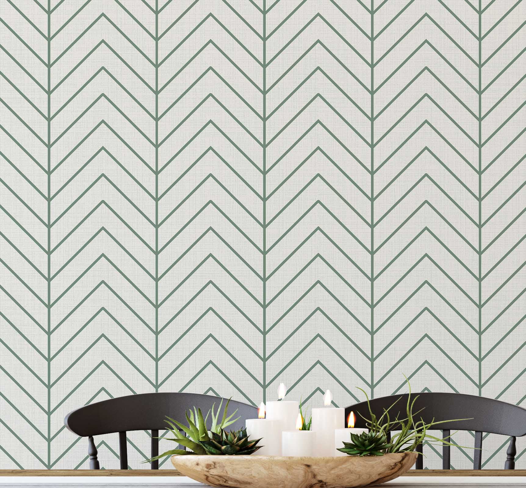 S4sassy Self-Stick Decorative Wallpaper, Geometric Line Print Wall ...