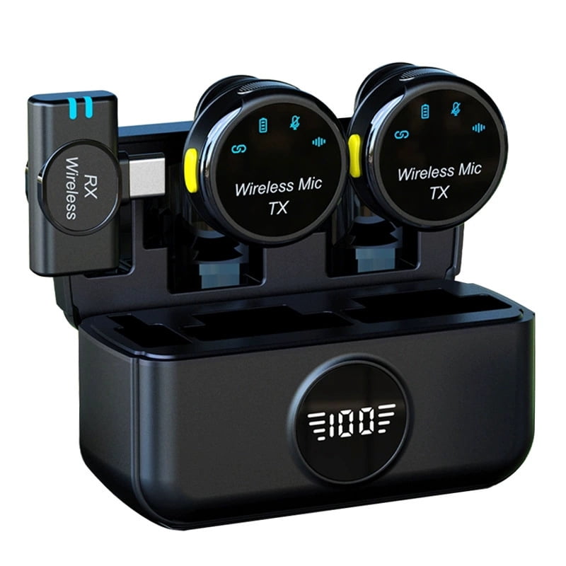 S5 Wireless Lavalier Microphone, Button-Modal Magnetic Attachment ...