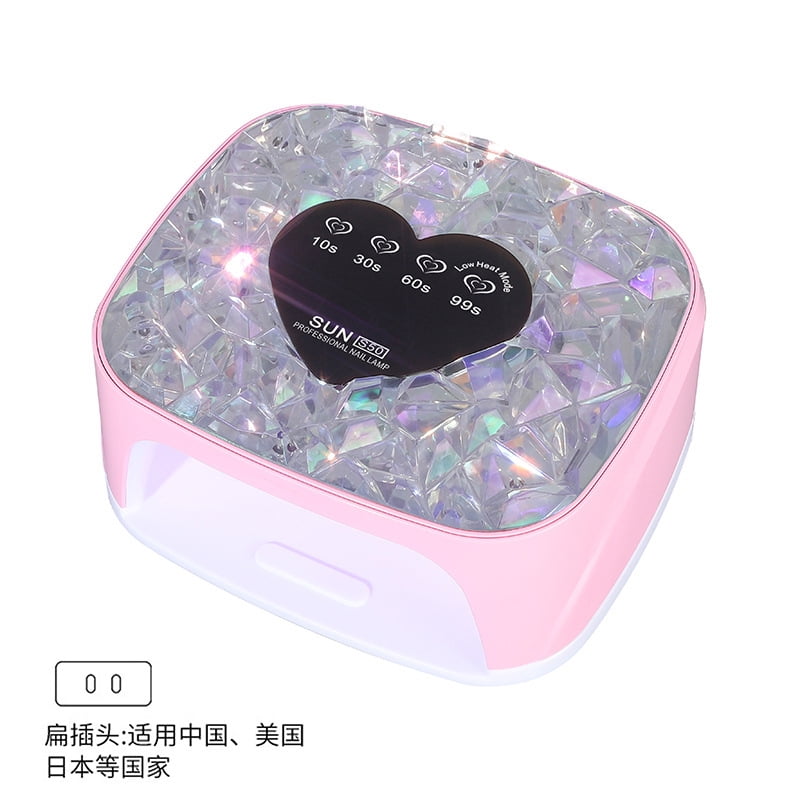 S50 Dual Light Source Nail Lamp - 168W Professional Nail Dryer with ...