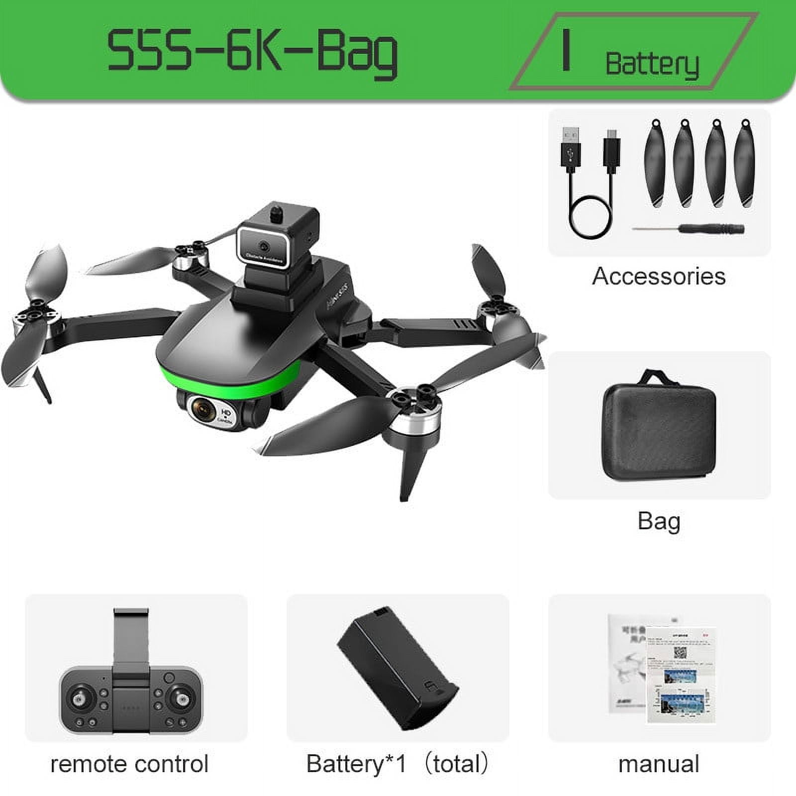 S5S Mini Drone 4k Profesional 8K HD Camera Obstacle Avoidance Brushless ...