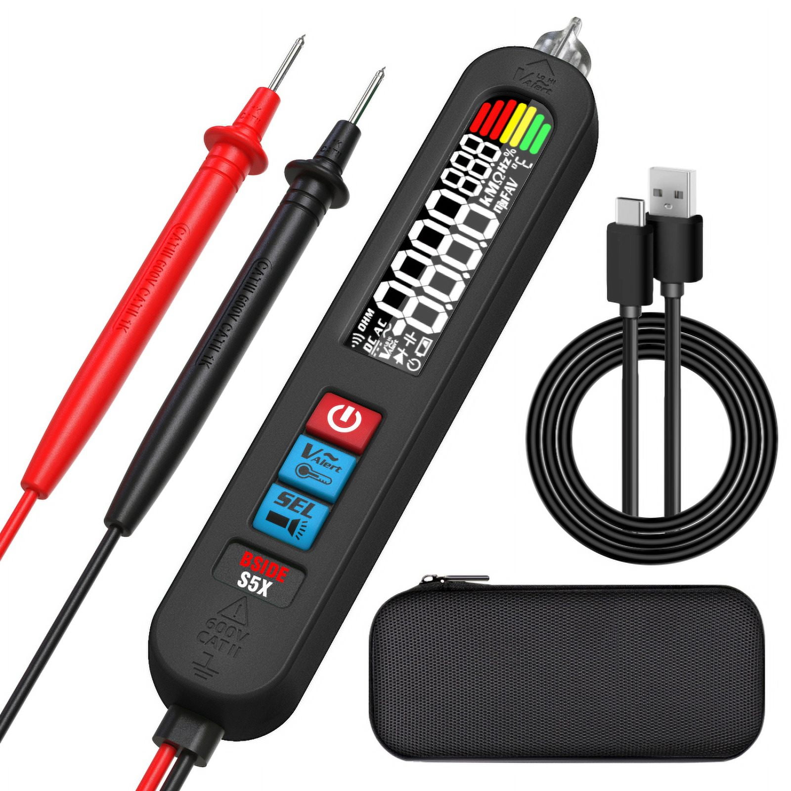 S5X Smart Digital Multimeter Colour Screen Rechargeable Pen Electrical ...