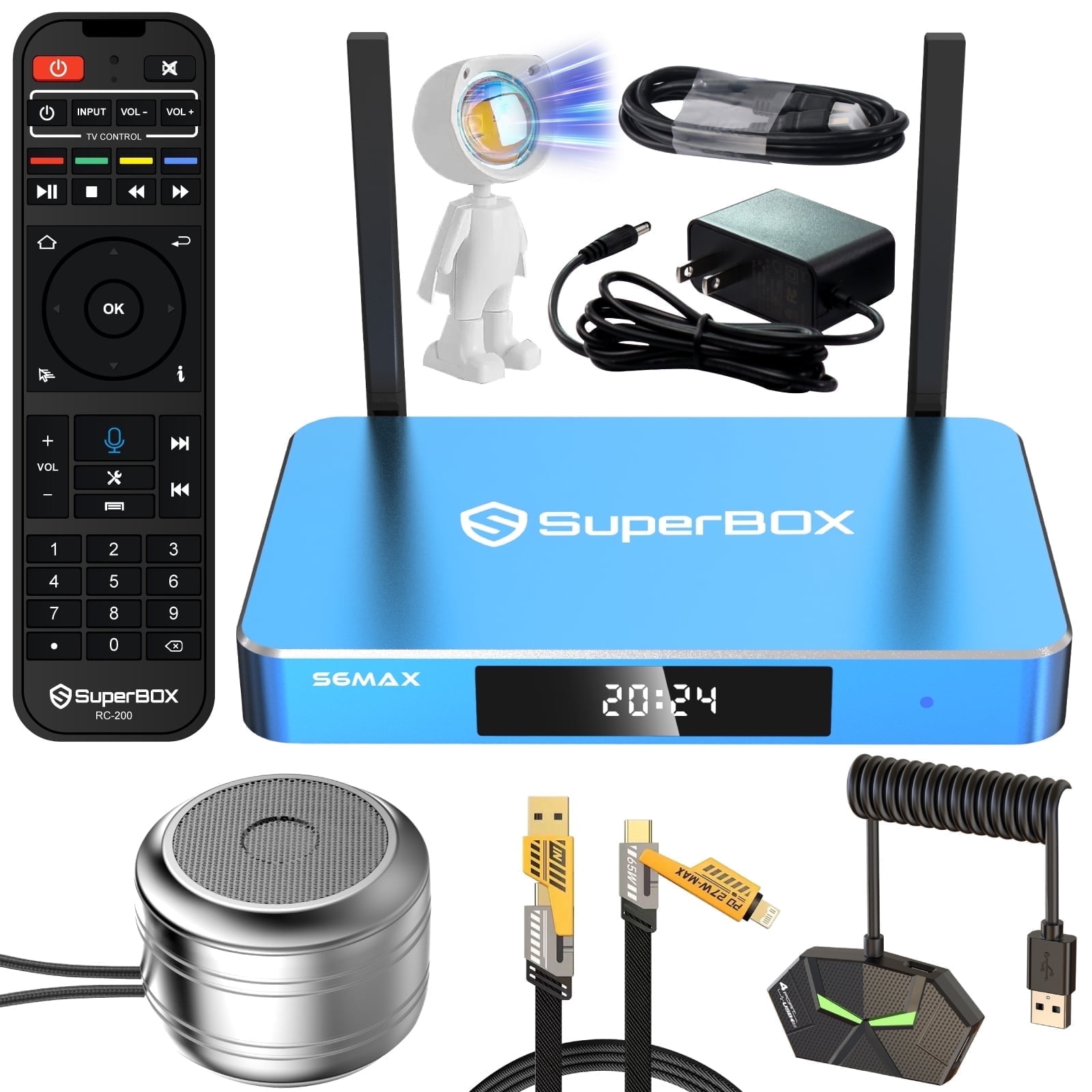 Super Box S6 MAX 2025 Newest Version with 4 Gifts,Mini Audio*1,4 in 1 ...