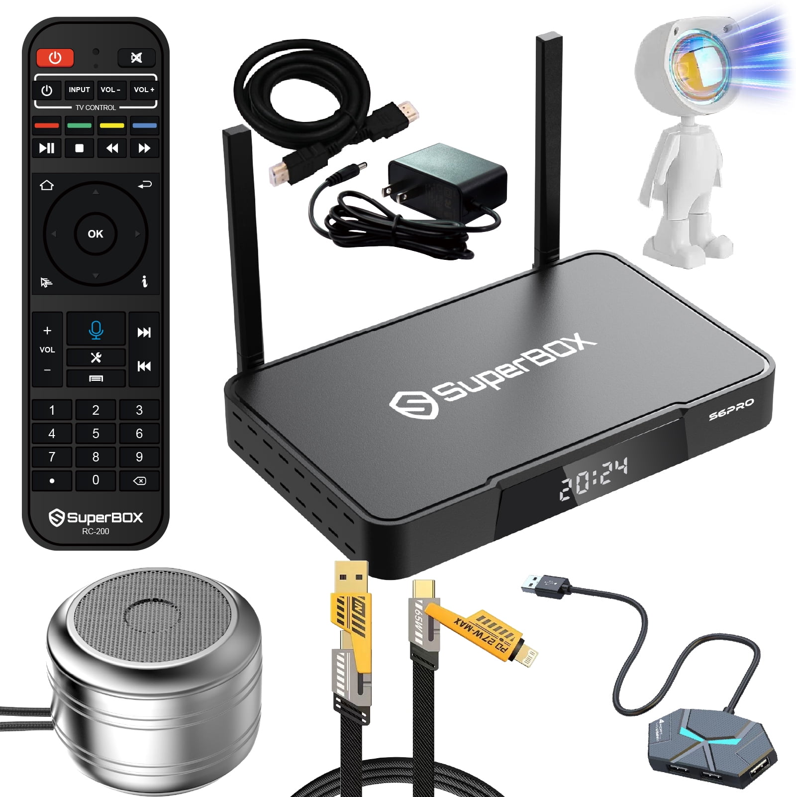 S6 PRO Super Box Fully Loaded,4GB RAM+32GB Storage,Built-in Voice ...