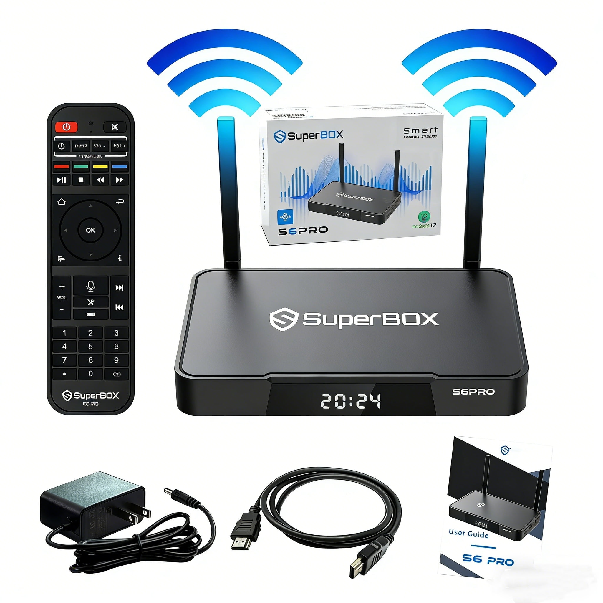 S6 Pro 2025 Fully Loaded Superbox All-in-One TV Box 6K HDR Dual WiFi ...