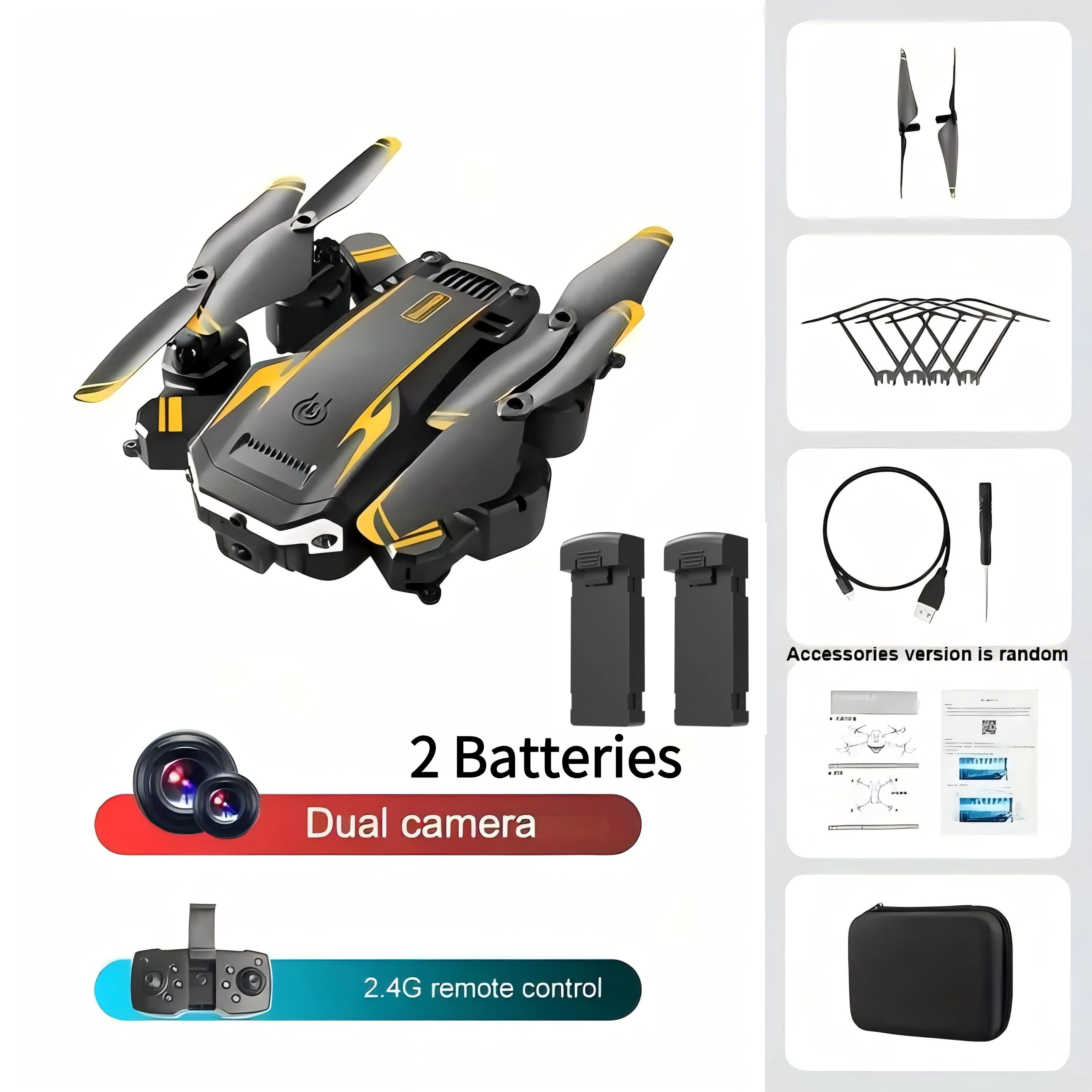 2-Battery S6 Professional Remote Control Drone, Dual Camera Dual ...