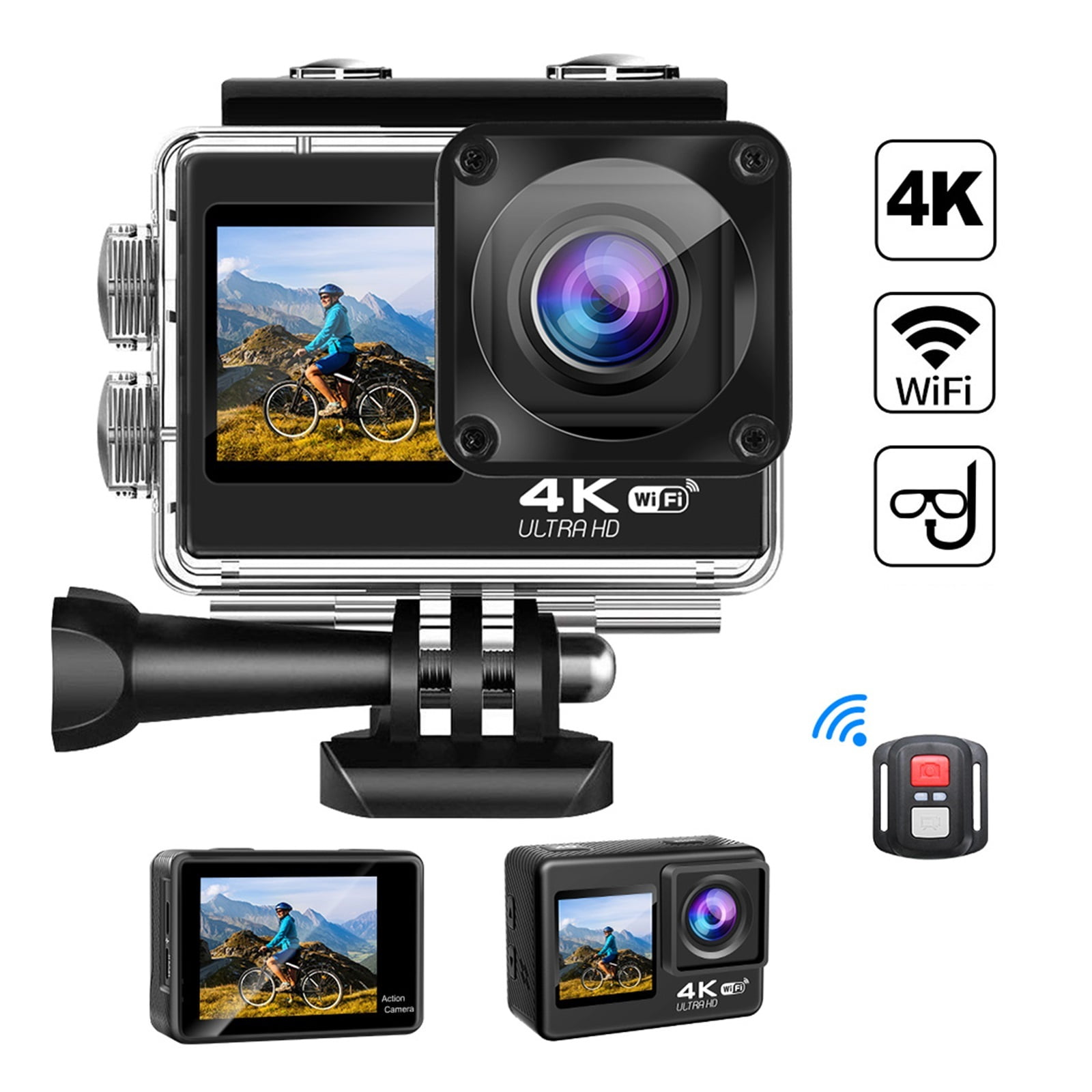 S60 Action Camera Action Camera Ultra HD Underwater Camera 4K 60fps ...