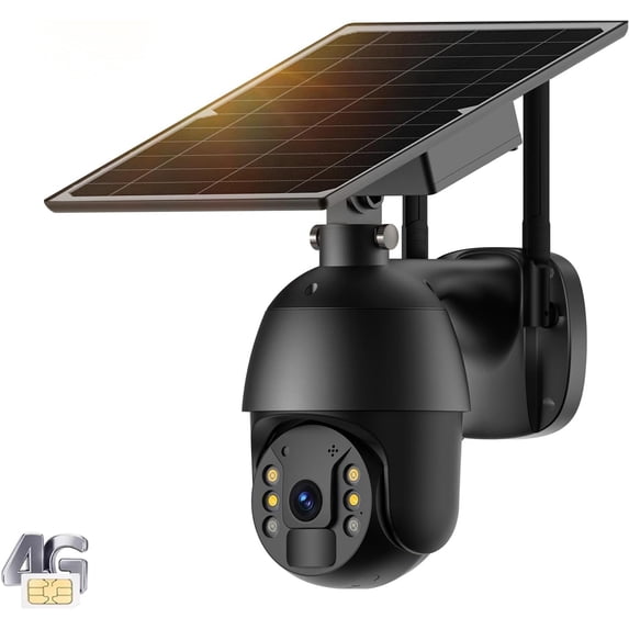 S600 4G LTE Camera Outdoor, Solar Cellular Camera , Pan Tilt 360?View ...